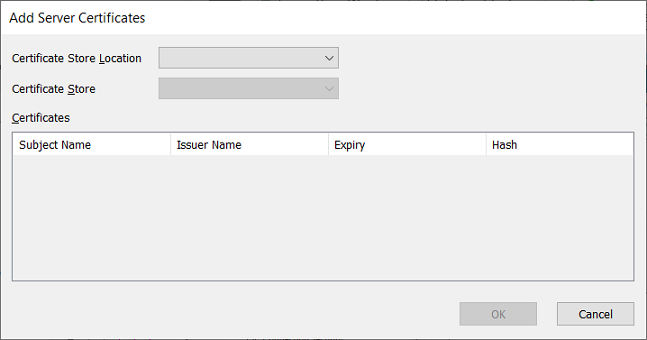 Server Administration Guide Add A Certificate To The Server Certificates List Certificates